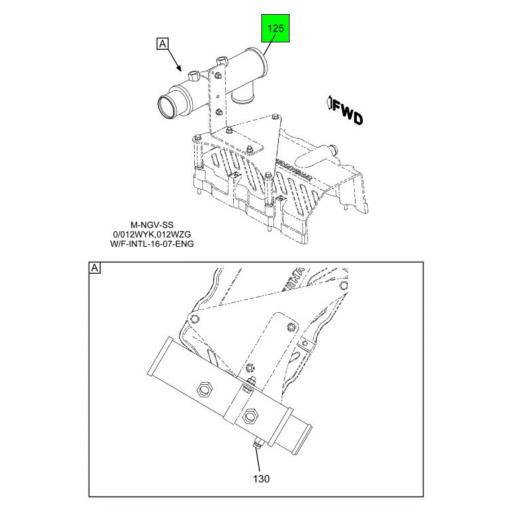 3996768C1 Navistar International | Auxiliary Engine Coolant Cooler ...