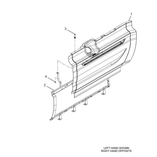 3727424C94 Navistar International | Panel Assembly Rear Skirt Long Aero ...