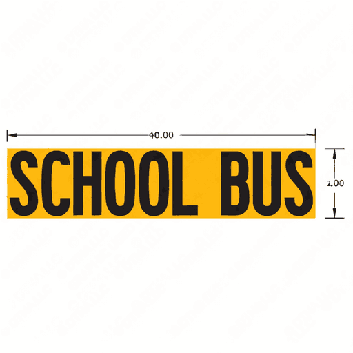 163239 Thomas Built Bus | Decal - School Bus Lettering/Warning Label ...