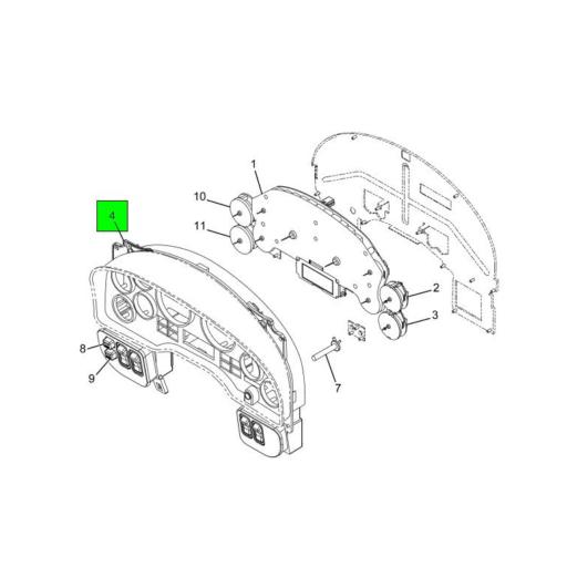 2595598C1 Navistar International | Instrument Cluster Center Housing ...