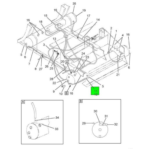 319377C1 Navistar International | 45-Degree Elbow Fitting 1/2 in NPT ...