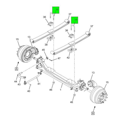 3535113C1 Navistar International | U-Bolt 3/4 in x 6-1/2 in UNF ...