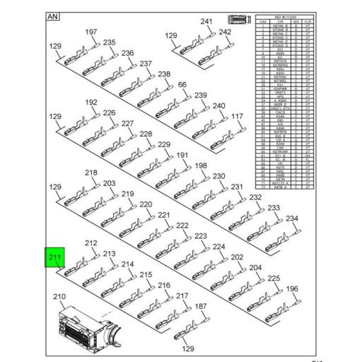 3612255C1 Navistar International | Cable Terminal Silver Insulation 12 ...
