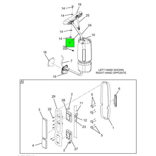 2514185C1 Navistar International | CB Radio Bracket Left-Hand GS ...
