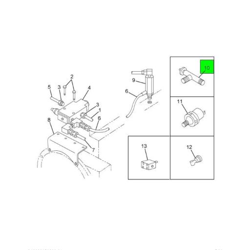 777857C91 Navistar International | Shut-off Check Valve 1/2 in NPT x 7/ ...