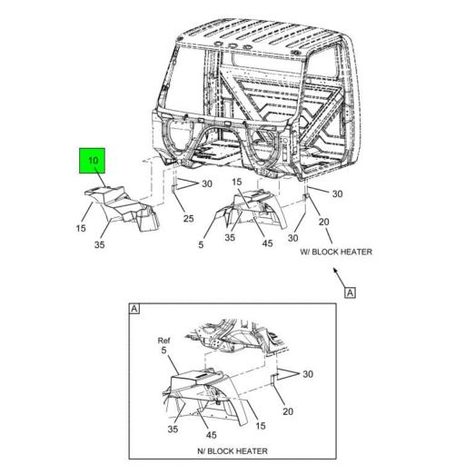3571825C7 Navistar International | Front Right Fender Extension ...