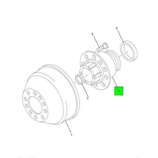 1648313C91 Navistar International | Hub Assembly Cups and Studs ...