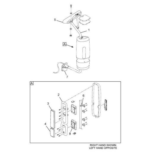 3696515C92 Navistar International | Right-Hand Chrome Rear-View Mirror ...