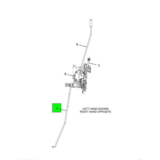 4054708C2 Navistar International | Door Latch Key Rod Right-Hand ...