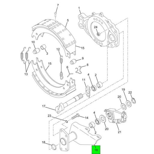 2512848C91 Navistar International | Rear Cam Bracket U563299Q6257 ...