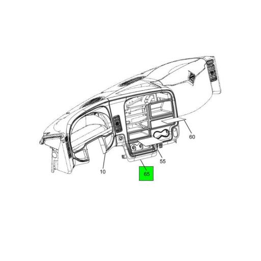 6115744C91 Navistar International | Wing Bezel Panel Standard Assembly ...