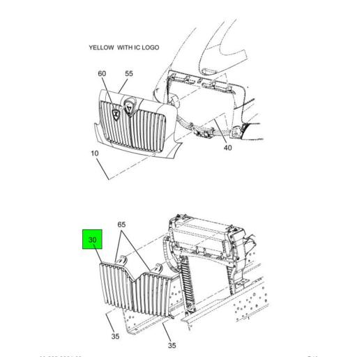 3592098C1 Navistar International | Bar Insert Grille Fixed | Source One ...