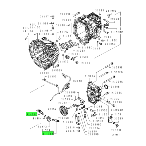 MX002633 Mitsubishi FUSO | Speedometer Gear Transmission Speed Sensor ...