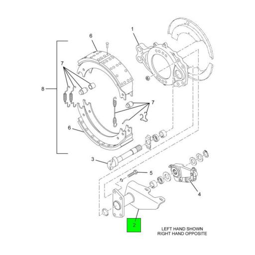 2512076C91 Navistar International | Brake Camshaft Chamber Bracket ...