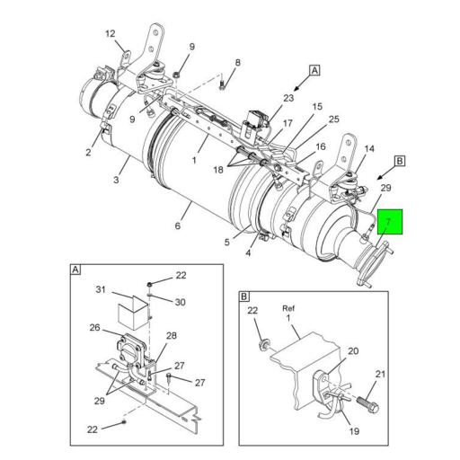 2606135C91 Navistar International | DOC Converter Assembly Inlet Flange ...
