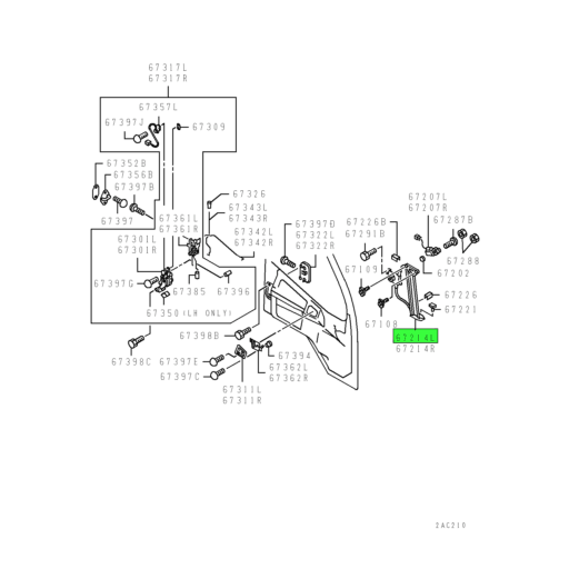 MC146252 Mitsubishi FUSO | Left Hand Front Door Window Regulator ...