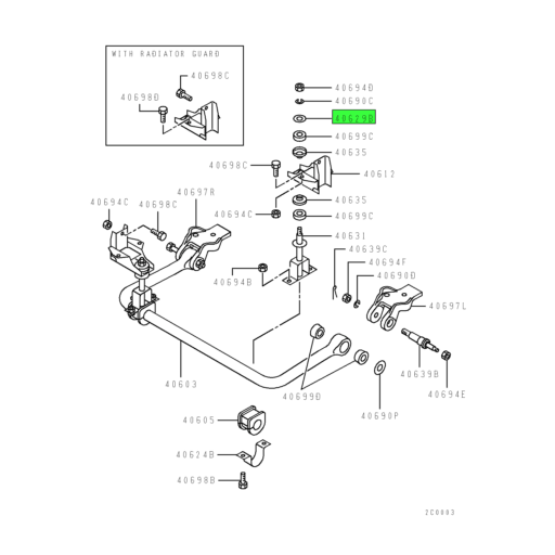 MC405169 Mitsubishi FUSO | Connecting Plate for Rear Suspension ...