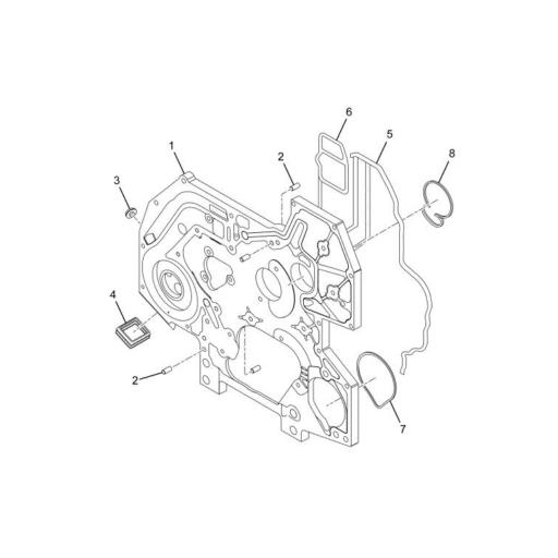 1891415C93 Navistar International | Front-Rear Half Assembly Cover ...