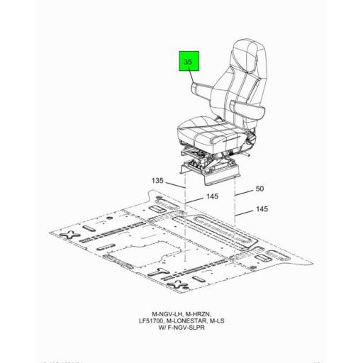 3989131C92 Navistar International | Driver Seat Slpr Air Mordu | Source ...