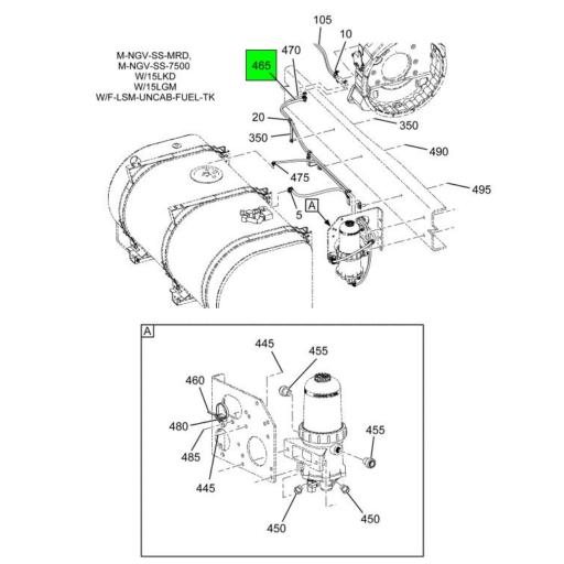 AAC0002000 Navistar International | Fuel Hose | Source One Parts Center