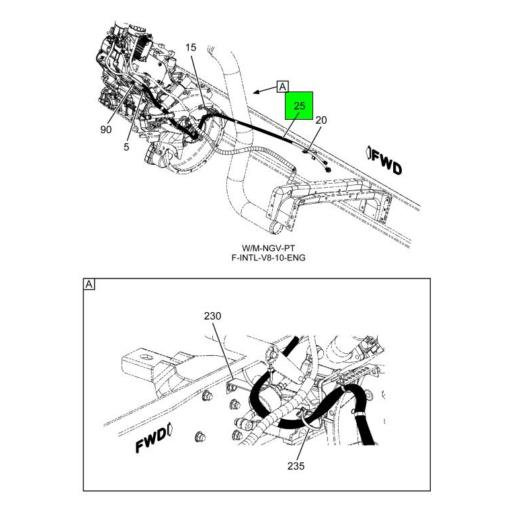 3721120C92 Navistar International | Formed Fuel Line Tube Assembly RSM ...