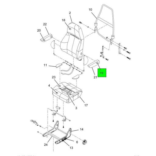 2519163C91 Navistar International | Upholstered Armrest Left Hand ...
