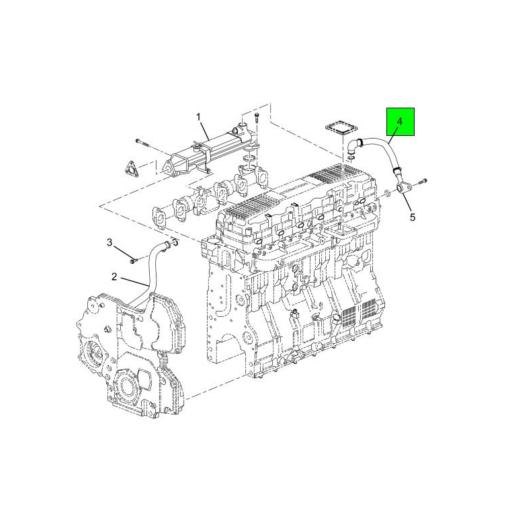 1855571C3 Navistar International | EGR Coolant Return Hose | Source One ...