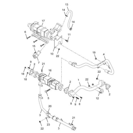 5010874R93 Navistar International | Remanufactured I326 Cold-Side EGR ...