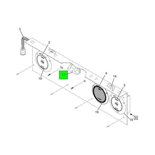 3663875C1 Navistar International | Cab Step Brace | Source One Parts Center