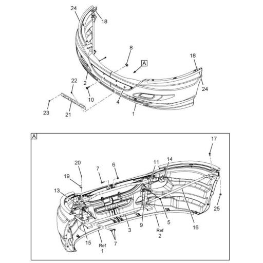 6088129C93 Navistar International | Standard Painted Bumper Assembly ...