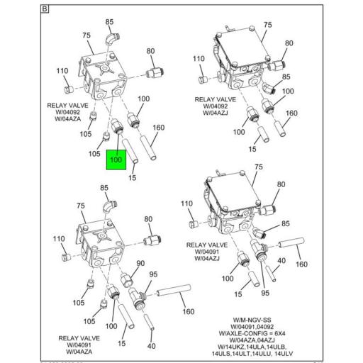 6131518C1 Navistar International | Push-To-Connect Connector 1/2 in NPT ...