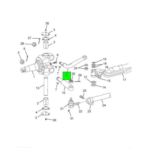 1697444C1 Navistar International | Steering Arm Left-Hand Drive ...
