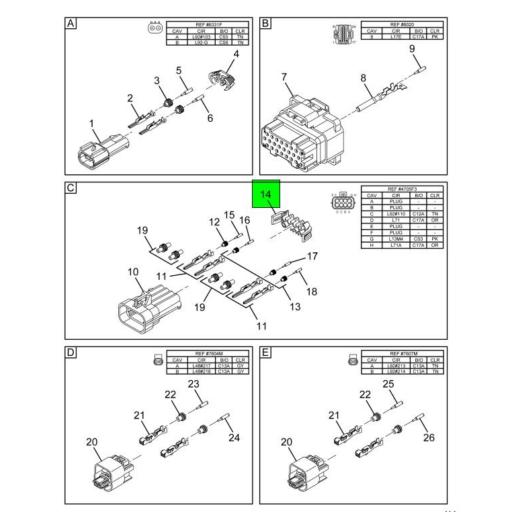 3525875C1 Navistar International | Lock 8-Way Connector Body | Source ...