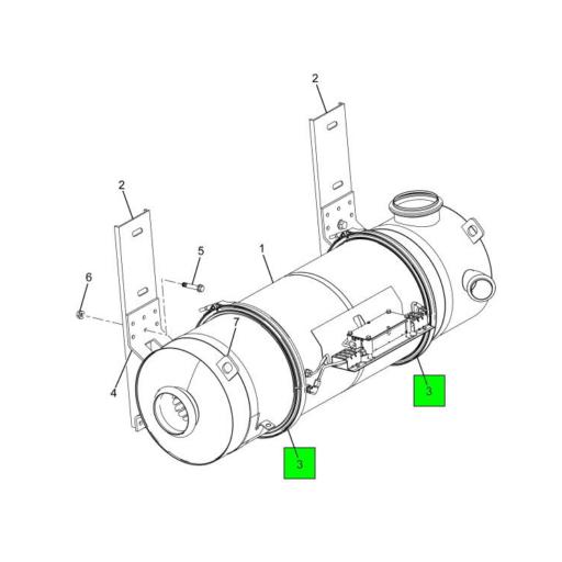 3660079C1 Navistar International | Muffler Support Strap | Source One ...