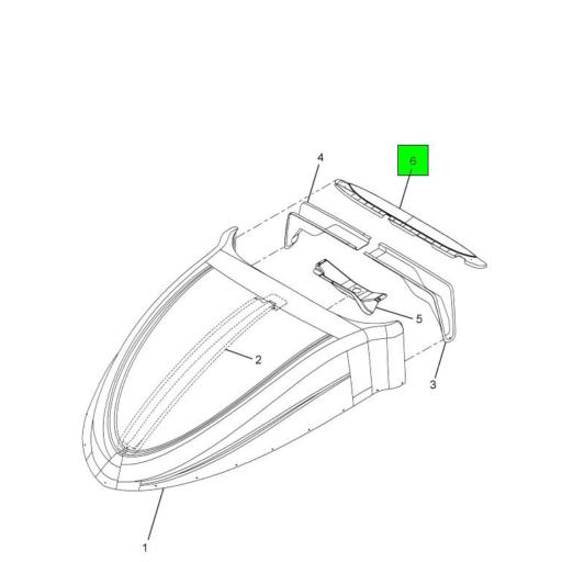 3625342C1 Navistar International | Air Roof Mount Deflector | Source ...