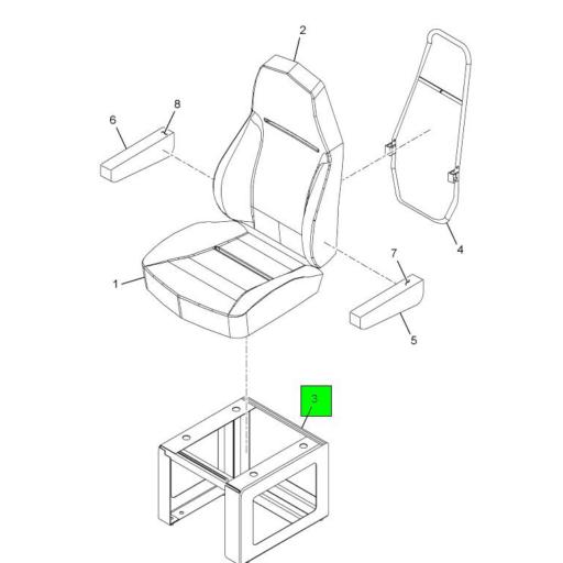 2594753C91 Navistar International | Seat Pedestal | Source One Parts Center