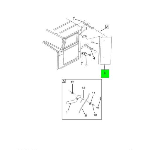 2014039L1 Navistar International | Cab Air Deflector Side Mount ...