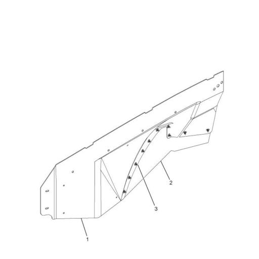 3502331C2 Navistar International | Right Front Fender Splash Panel ...