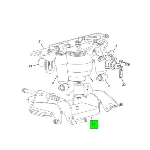 2507759C1 Navistar International | Rear Cab Suspension Crossmember ...