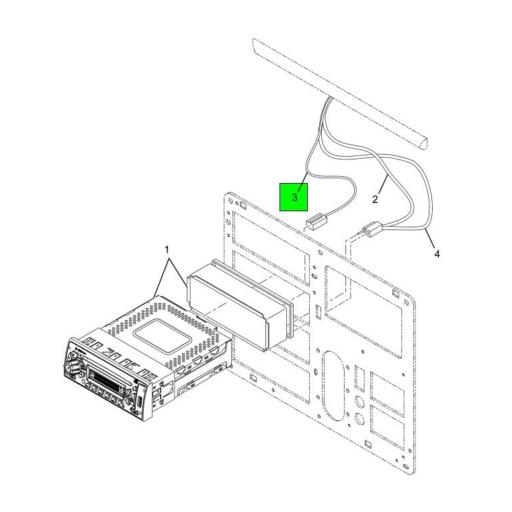 4046684C91 Navistar International | HARNESS CAB ENTERTAINMENT RADIO 16 ...