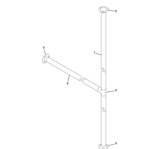 411325001 IC Bus | STANCHION STEEL | Source One Parts Center