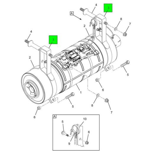 4027944C1 Navistar International | Muffler Support Strap SCR Welded ...