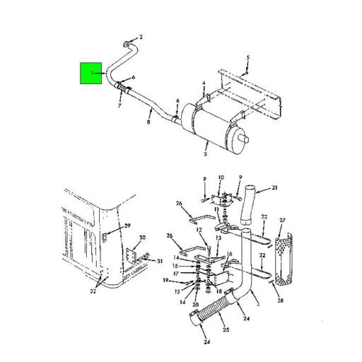 2008194C1 Navistar International | Exhaust Pipe with Pyrometer | Source ...