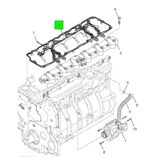 1882223C92 Navistar International | Valve Cover Gasket Assembly ...