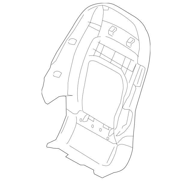 FA1Z5860762BM Ford | Seat Back Panel Trim - Right Front | Source One ...