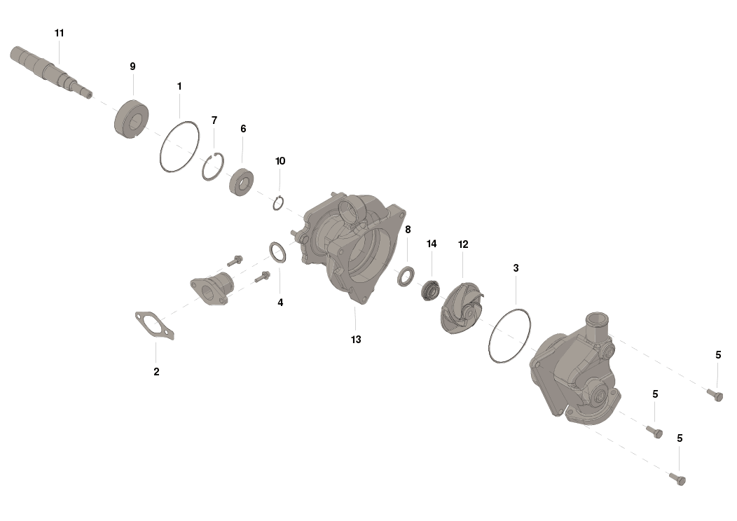 4955708RX | Cummins® | Water Pump Kit | Source One Parts Center