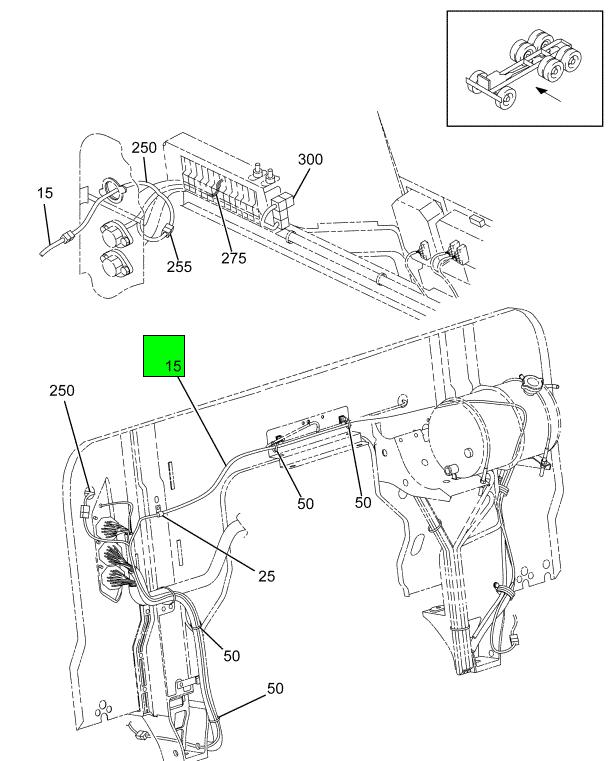 2016812C91 Navistar International | Electrical Harness for Chassis ...