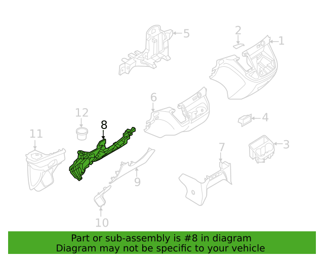 MK4Z6104503C Ford | Instrument Panel Reinforcement | Source One Parts ...