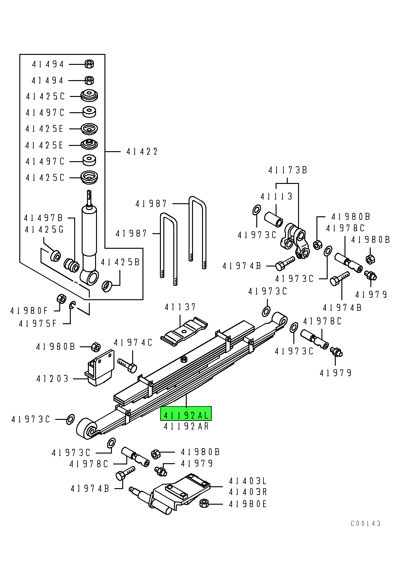 MK473028 Mitsubishi FUSO | Spring Assembly | Source One Parts Center