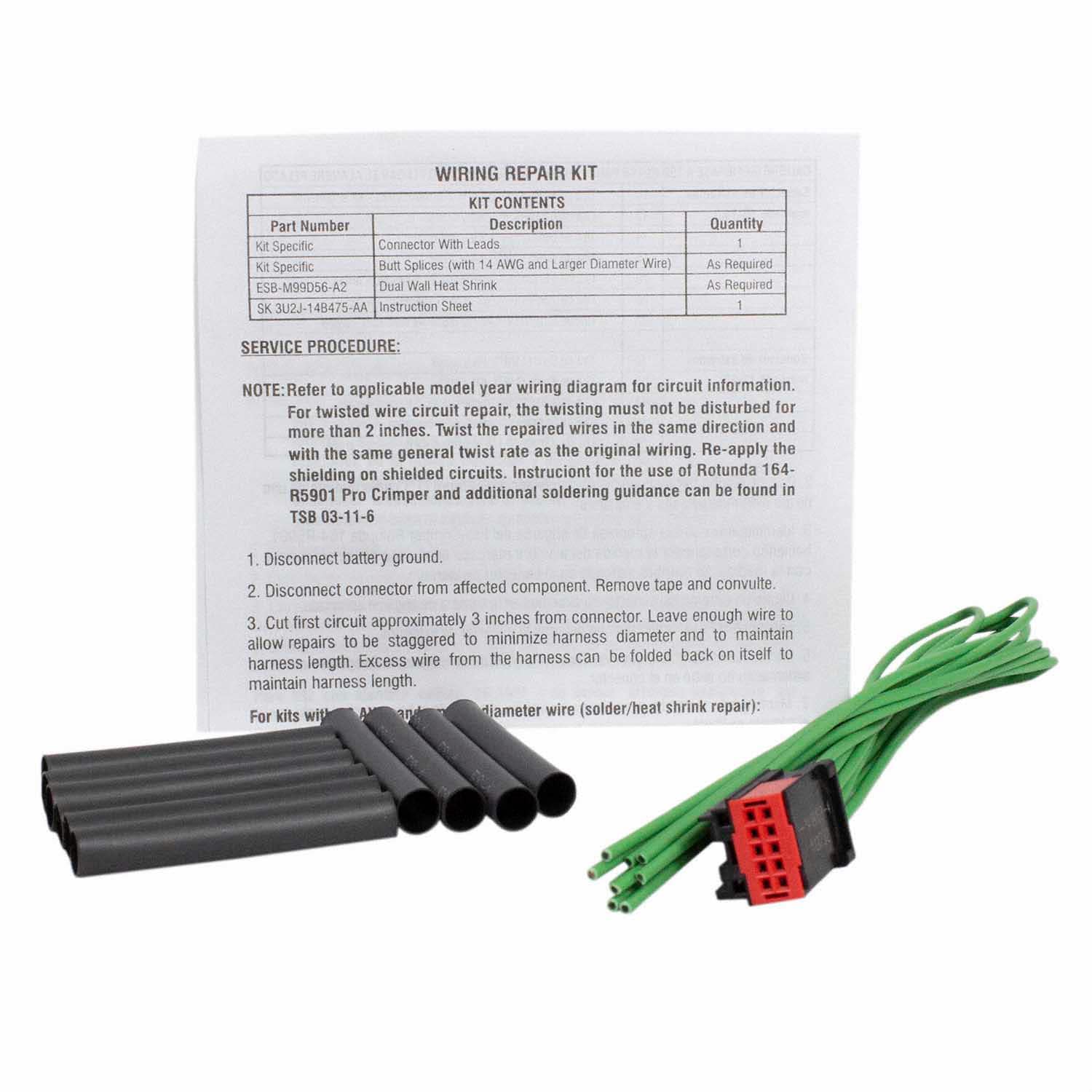 WPT1083 Ford | Telematics Interface Module Connector Wire - 10 Cavity ...